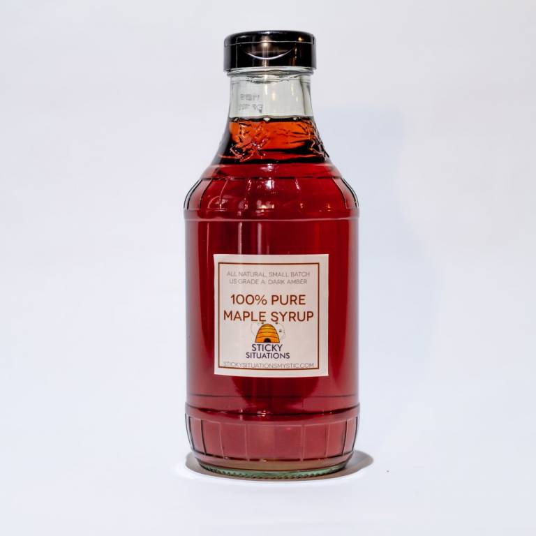 Grade A Dark Amber Maple Syrup, 16oz. - Sticky Situations & Extra ...